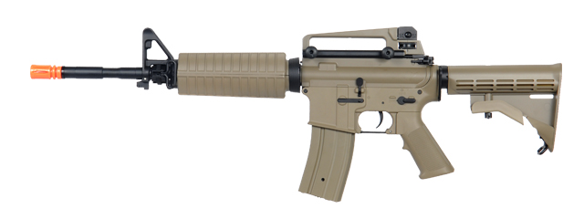 JG AIRSOFT F6604 M4A1 AEG CARBINE RIFLE W 400 FPS METAL GEARBOX - TAN ...