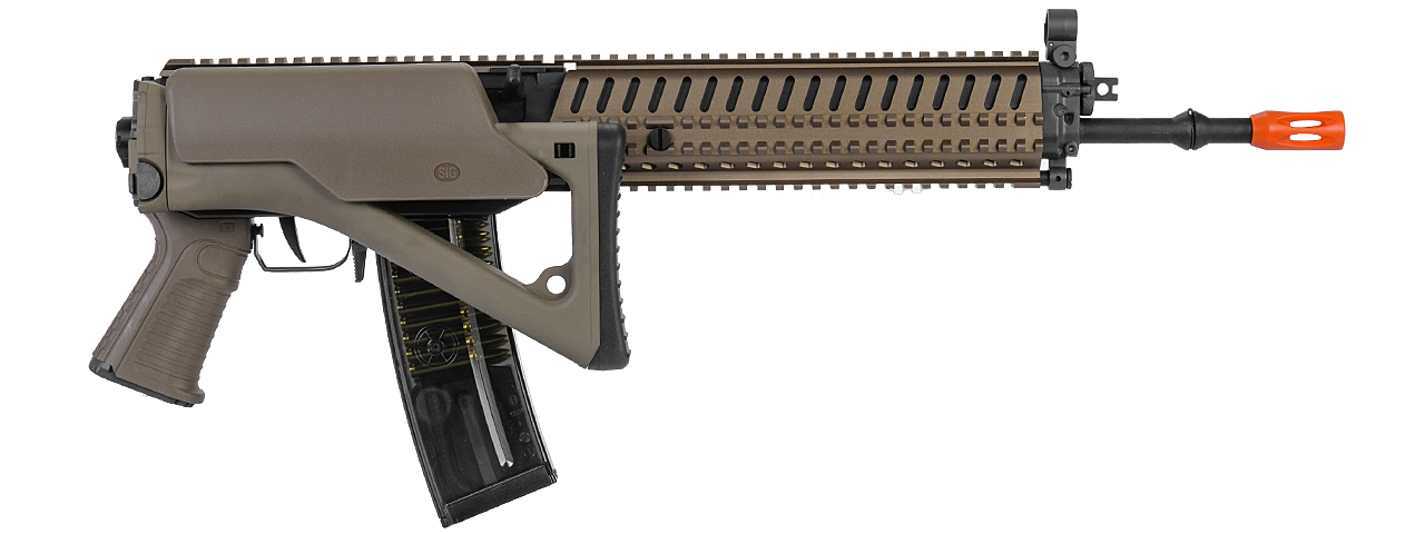 ICS AIRSOFT SIG 551 AEG MODULAR RAIL SYSTEM FULL METAL - DARK EARTH ...