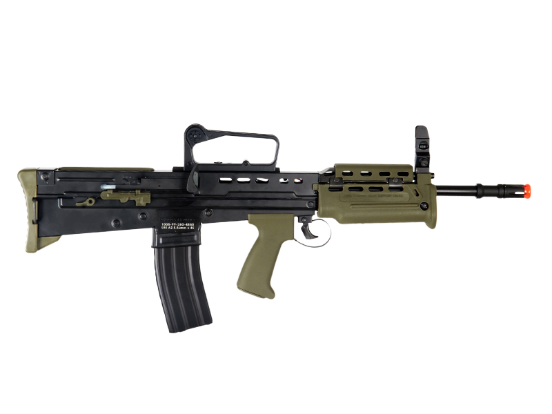 ICS-87 L85 A2 CARBINE FULL METAL AEG (COLOR: OD GREEN & BLACK) [ICS-87 ...